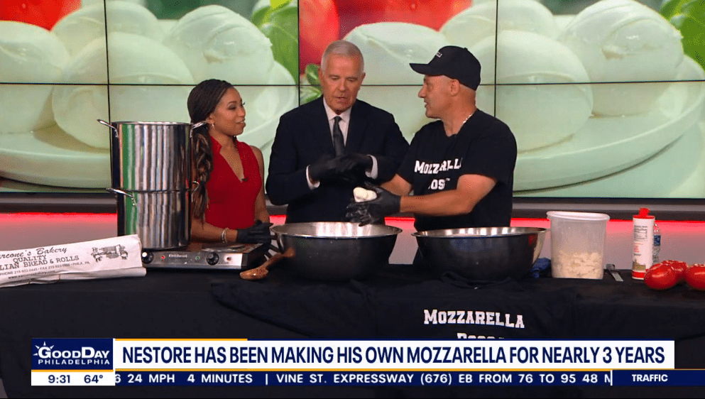 Mozzarella Boss on Fox 29 News - The Mozzarella Boss | Rob Nestore